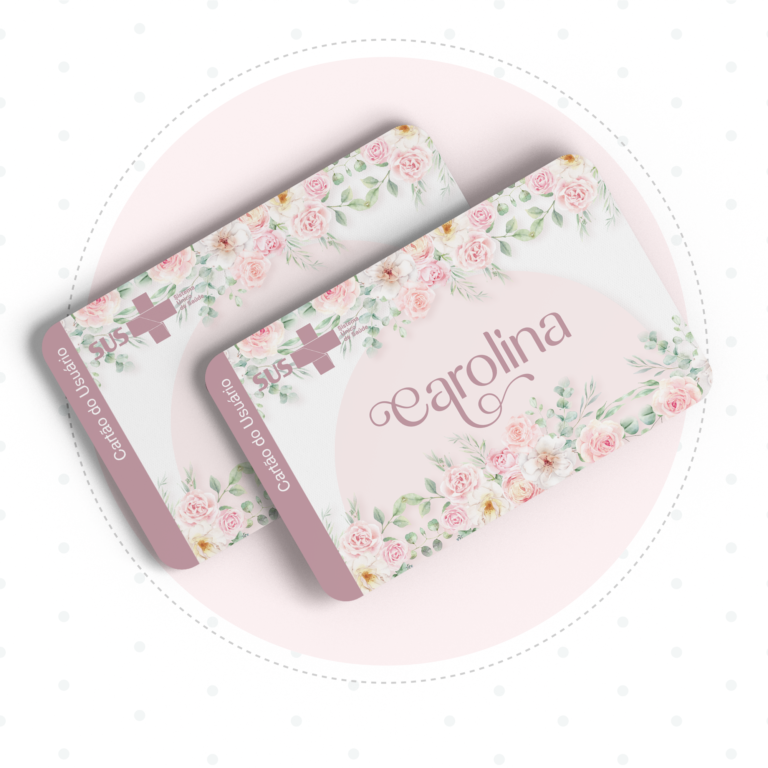 CARTÃO DO SUS PERSONALIZADO - Papelilly Papelaria Personalizada